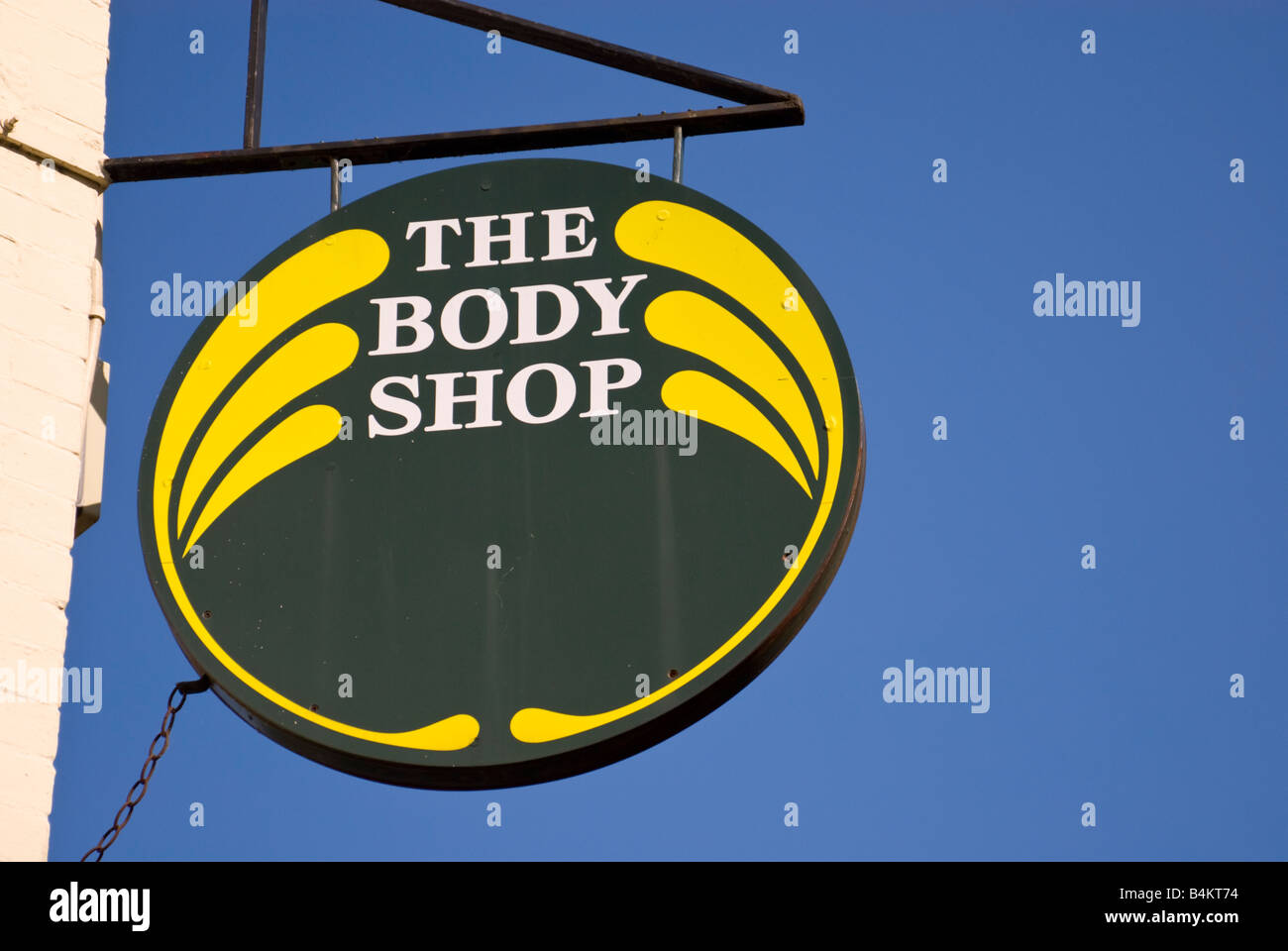 The body shop Logo on a sign outside shop Stock Photo - Alamy