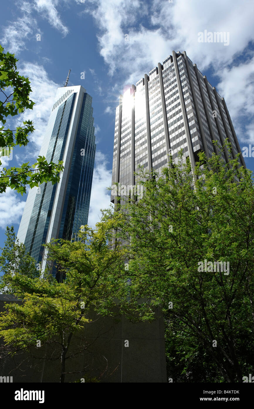 New office towers in business area of a city Stock Photo - Alamy