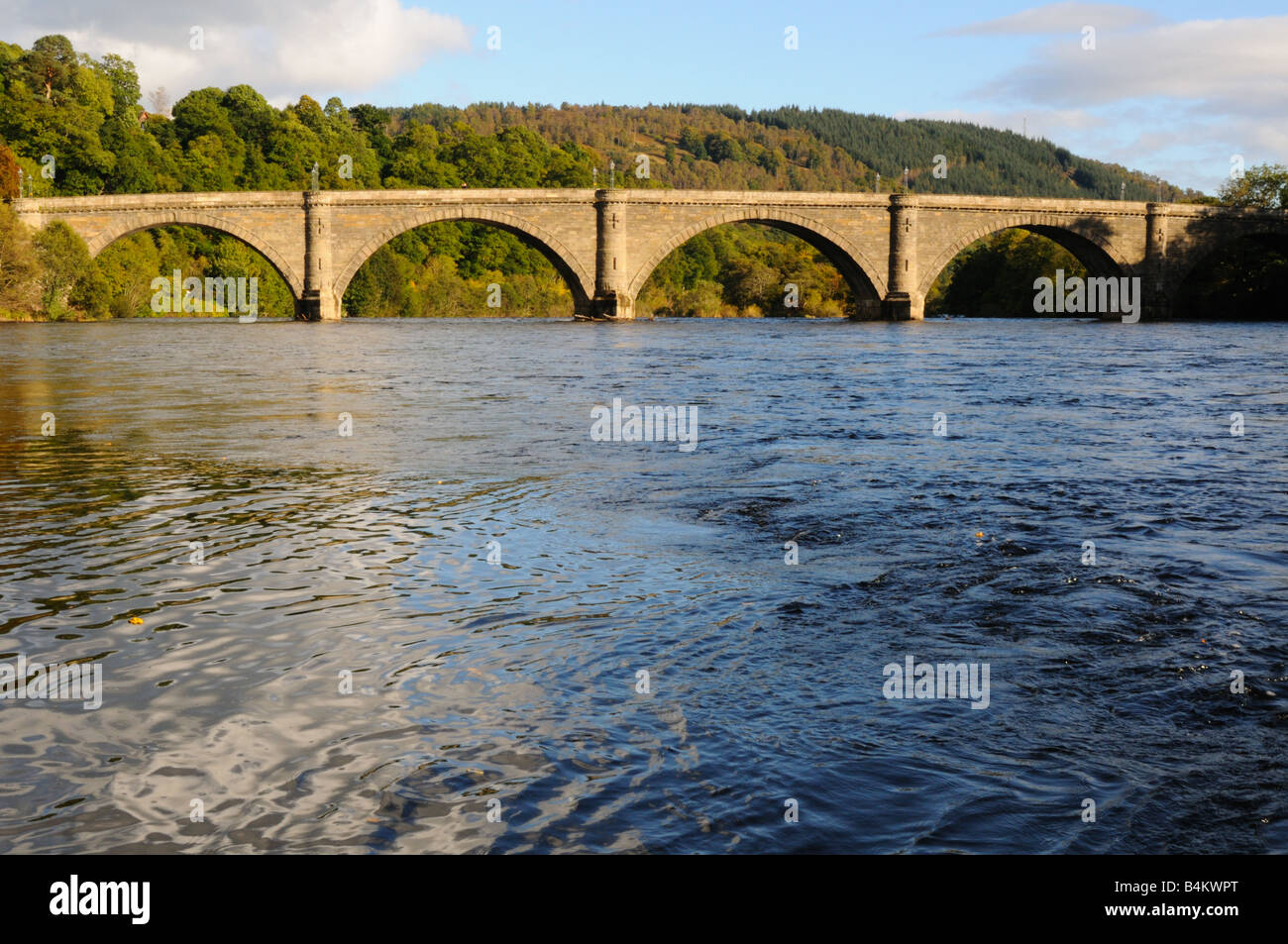 Dunkeld Bridge over the river Tay, built in 1809 Stock Photo - Alamy