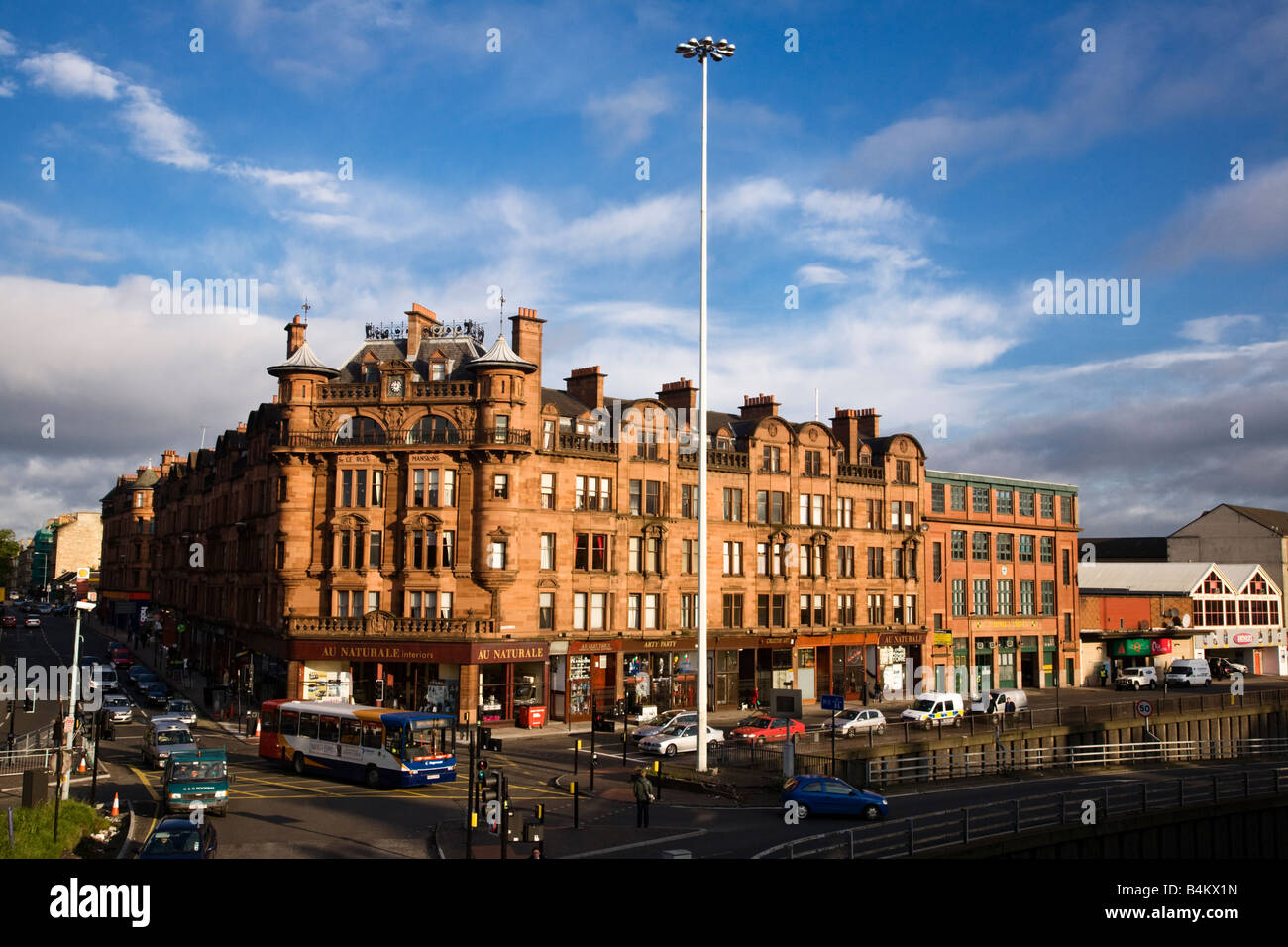 St George's Mansions at Charing Cross, Glasgow, Scotland Stock Photo ...
