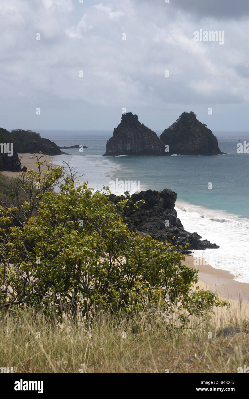 Morro do Pico, viewed from the Forte do Boldro, Fernando de Noronha ...