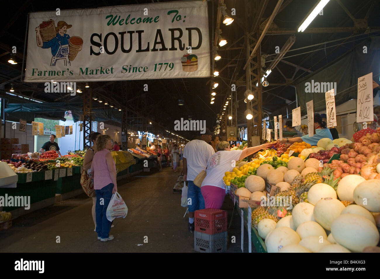 Soulard Farmer's Market in St. Louis, MO Stock Photo - Alamy