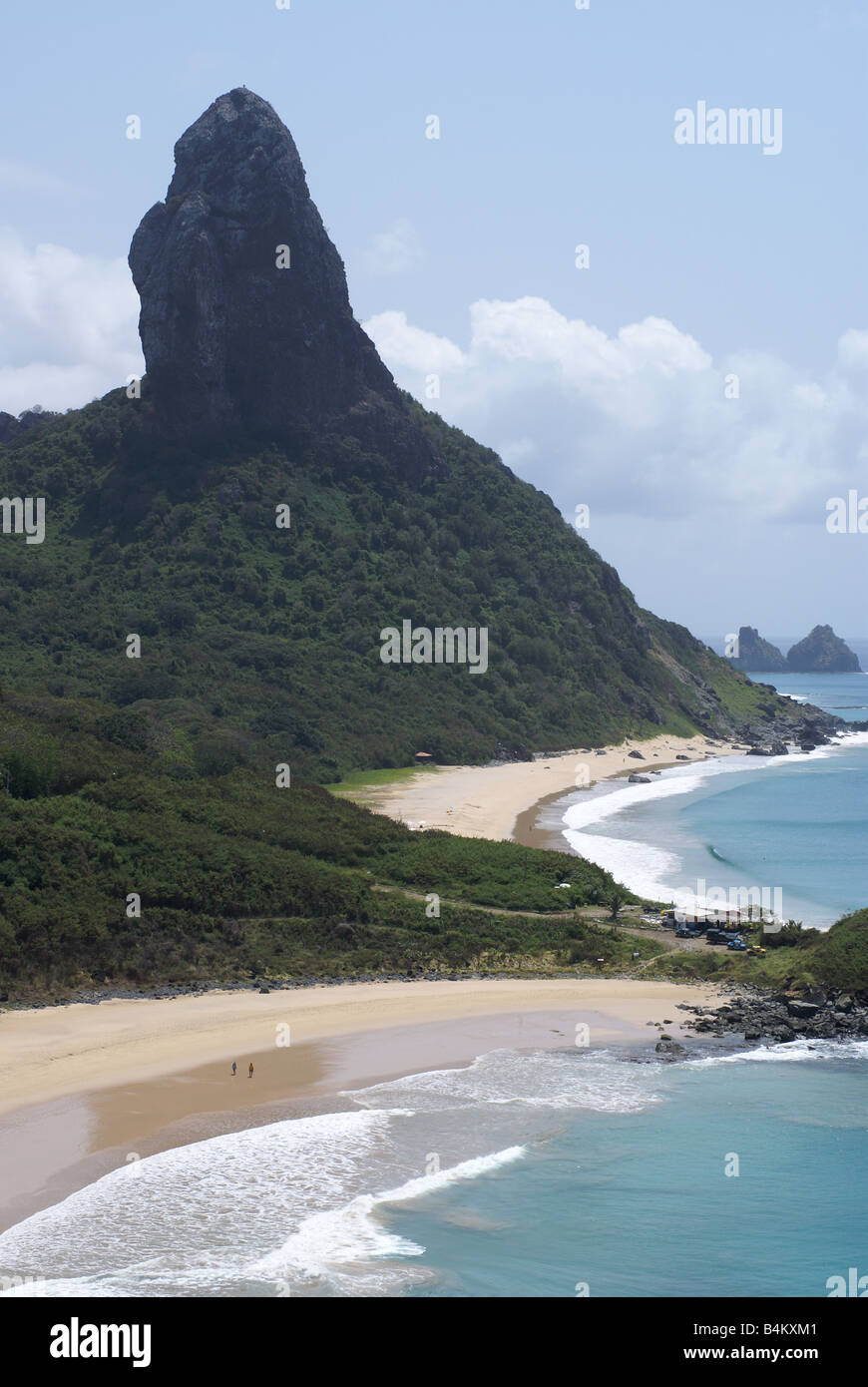 Morro do Pico, viewed from the Forte dos remedios, Fernando de Noronha ...