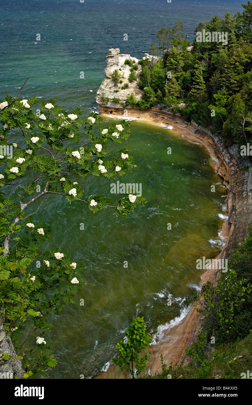 Miners Castle at Pictured Rocks National Lakeshore in Munising Michigan ...