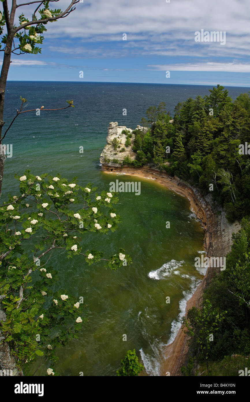 Miners Castle at Pictured Rocks National Lakeshore in Munising Michigan ...