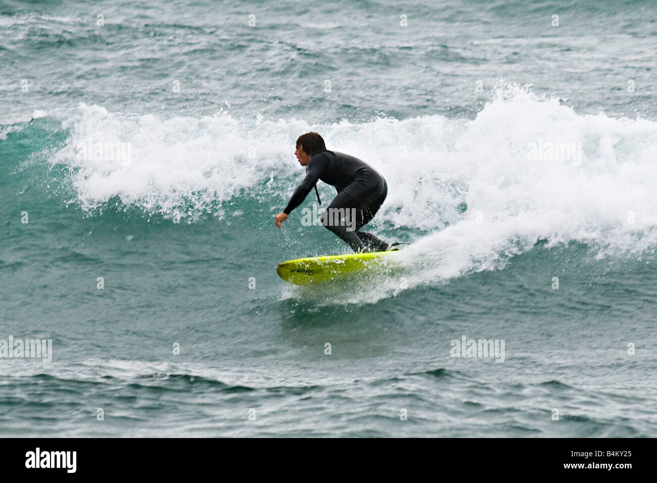 Surfing Lake Michigan