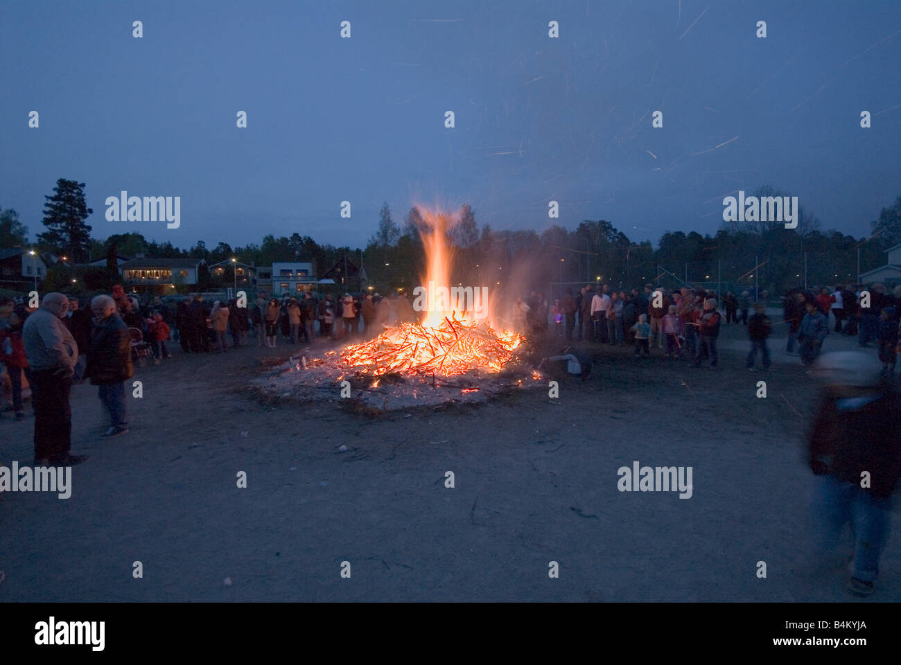 Walpurgis fire in Sweden Stock Photo - Alamy