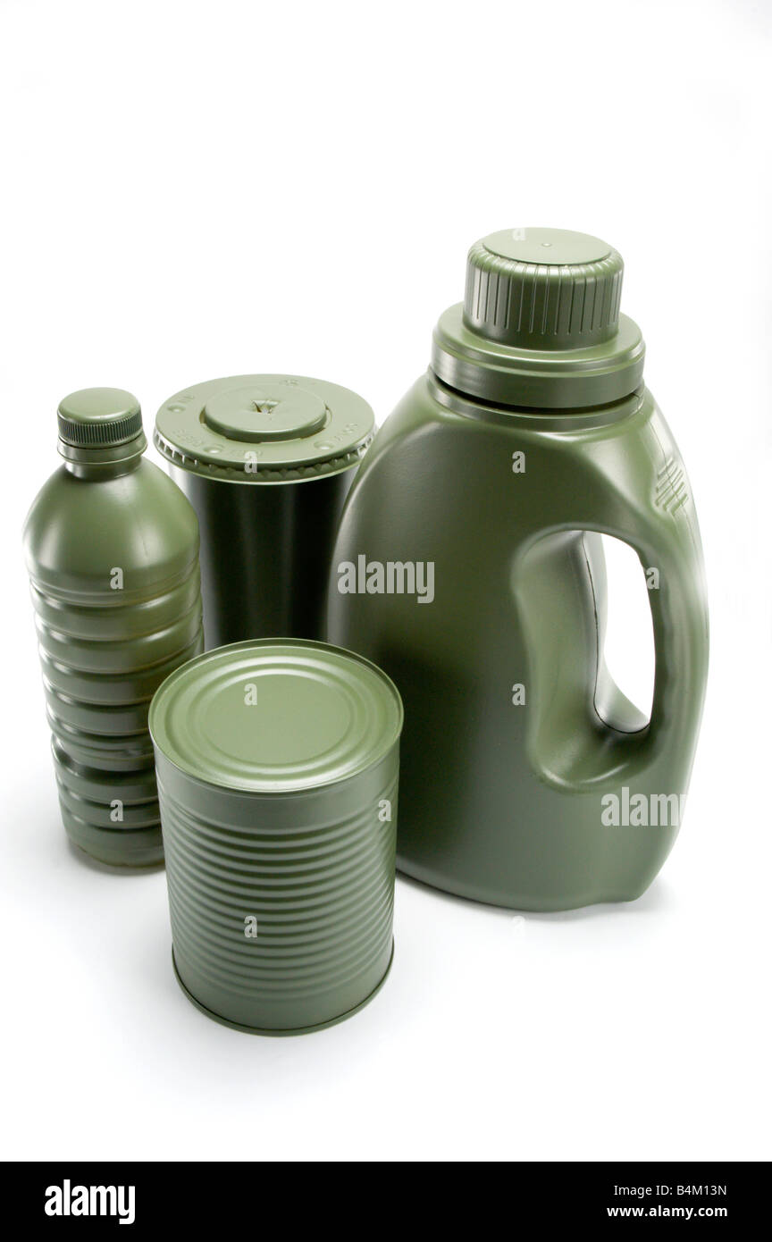 Green household packaging Stock Photo - Alamy