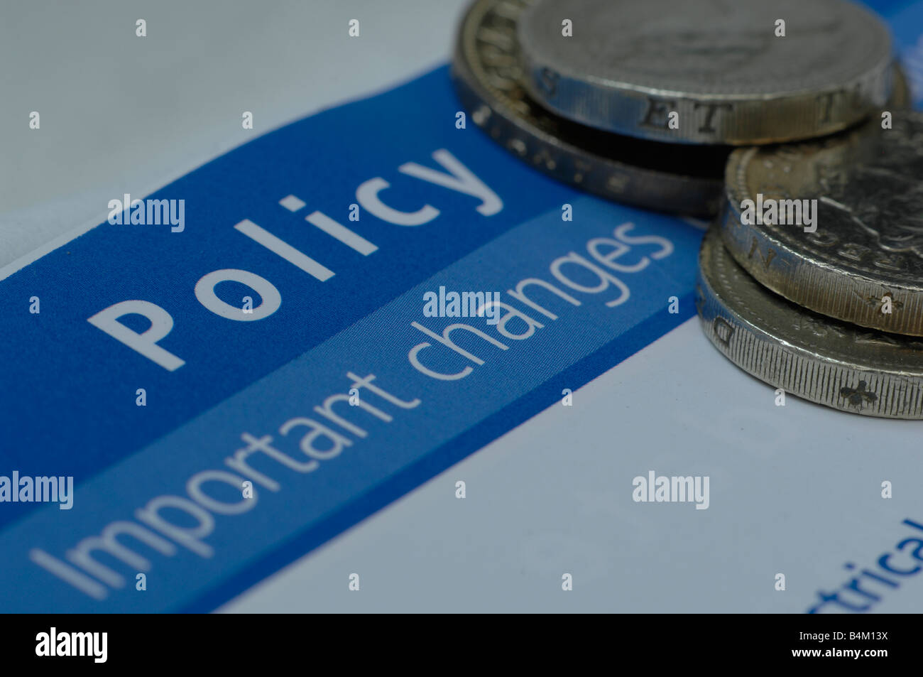 Insurance policy form Stock Photo - Alamy