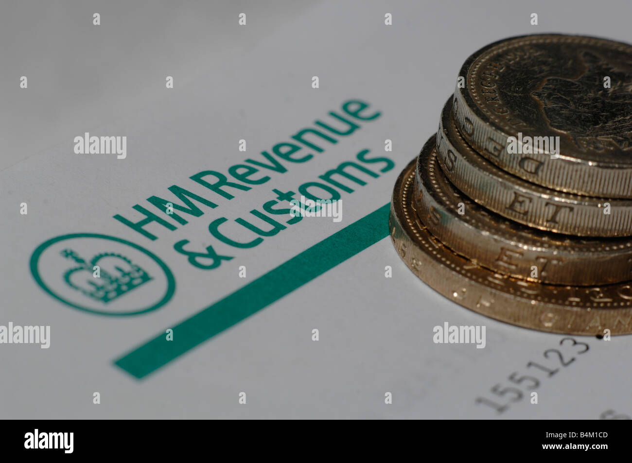 HM Revenue and Customs form Stock Photo - Alamy