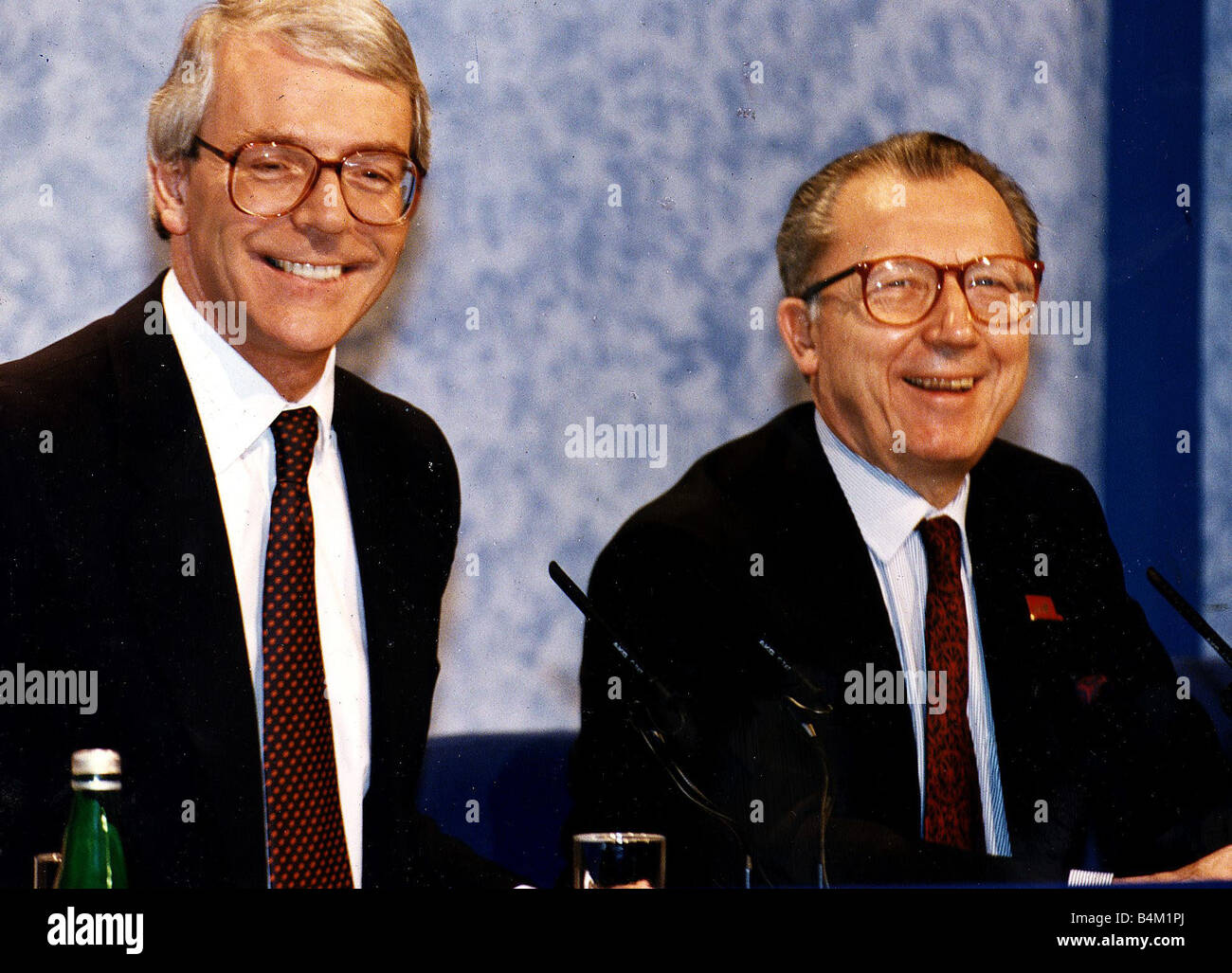 John Major Prime Minister at European Summit press conference shares ...