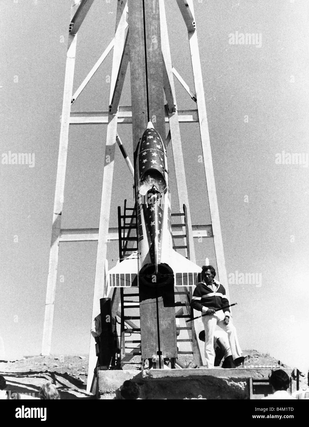 Evel Knievel American stuntman daredevil 1974 Stock Photo - Alamy