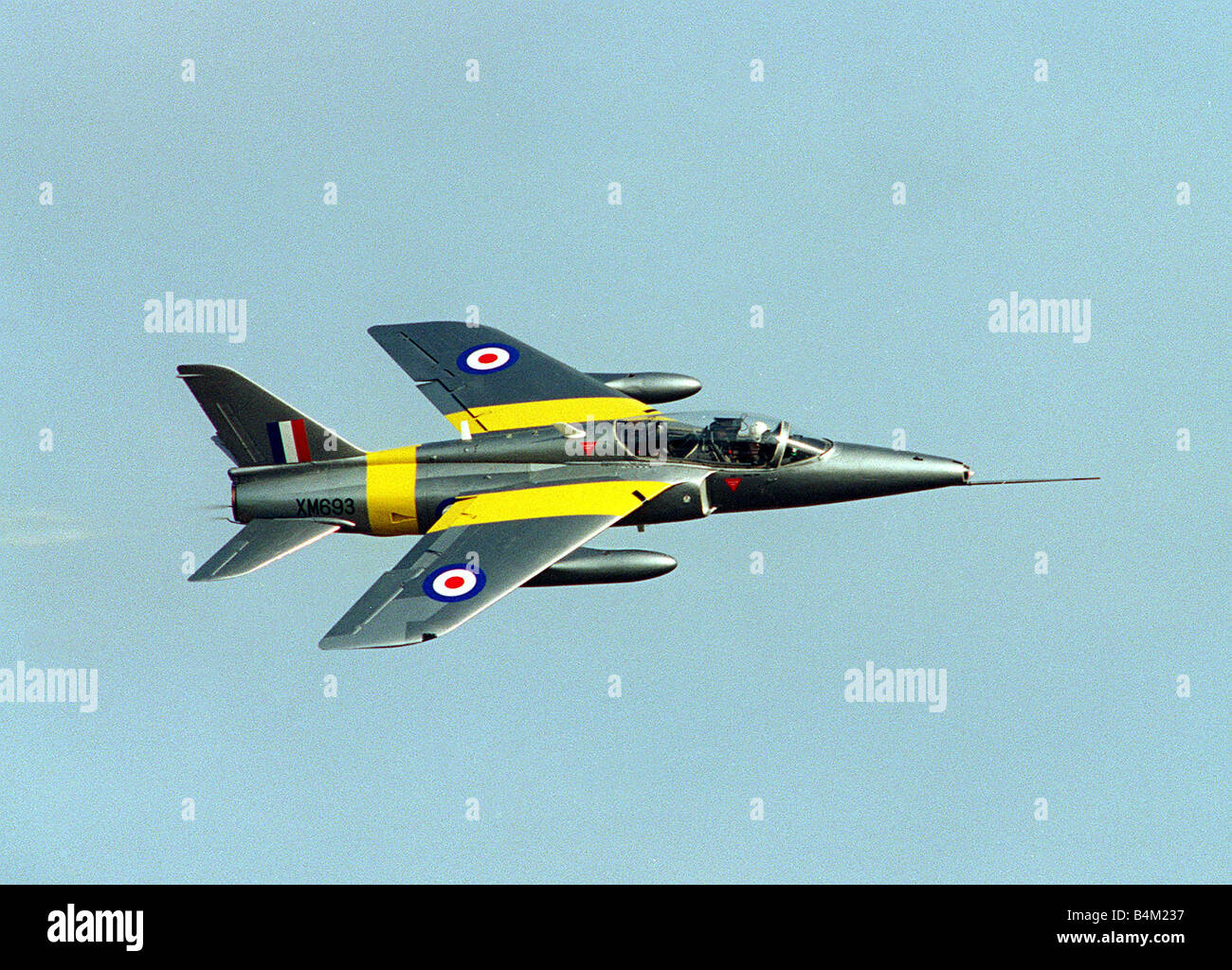 Aircraft Hawker Siddeley Gnat trainer August 1993 flying at the ...