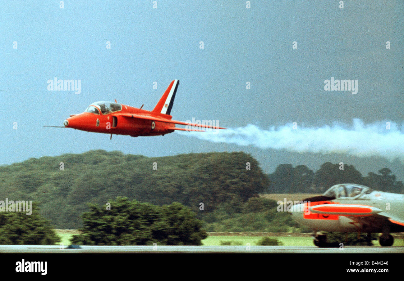 Aircraft HS Gnat RAF Red Arrows Aug 1967 The RAF Aerobatic display team ...