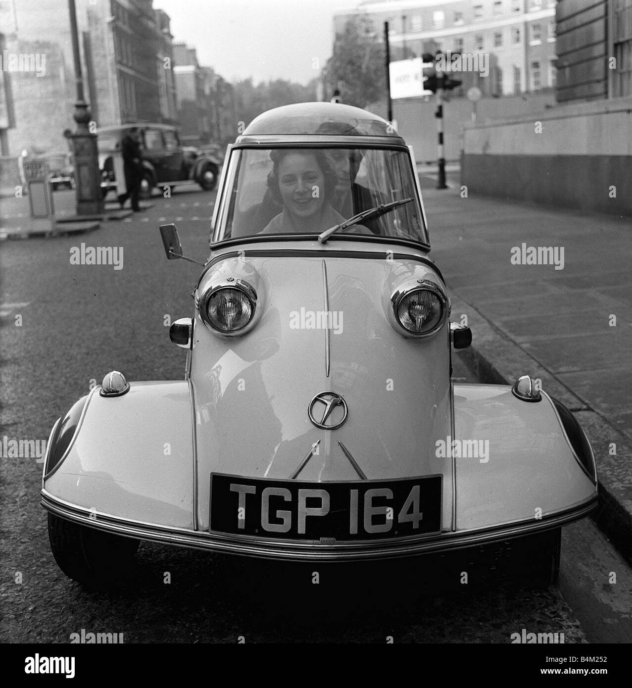 3 wheeler car Black and White Stock Photos & Images - Alamy