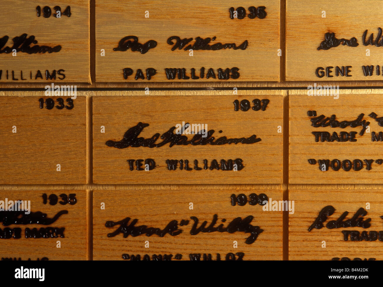 Ted Williams signature Stock Photo - Alamy