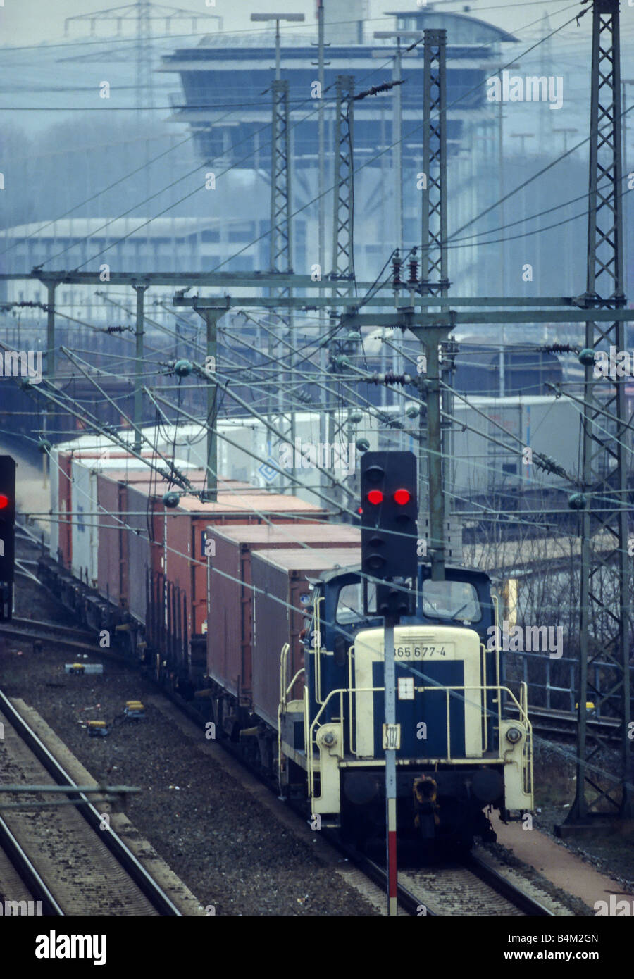 Railroad Shunting Yard in the Port of Hamburg, Germany Stock Photo - Alamy
