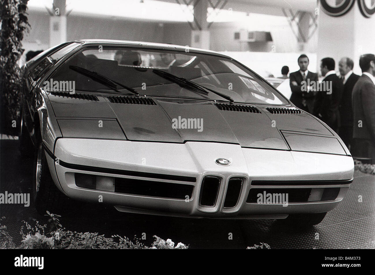 German BMW prototype sports car on their stand at the Paris car show ...