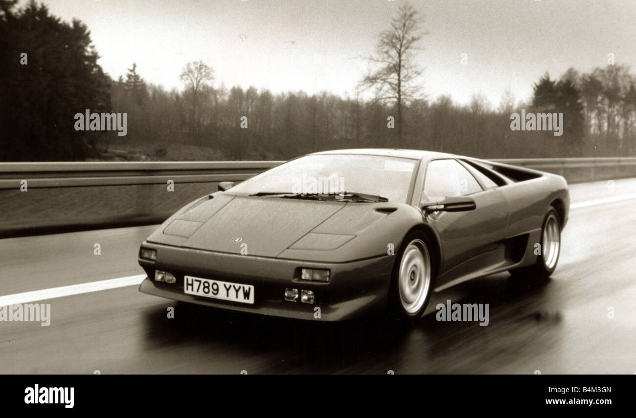 Lamborghini Motor Car April 1992 sports cars Stock Photo - Alamy