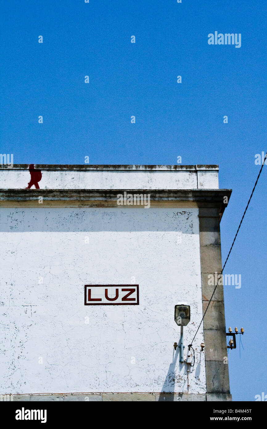old train station building, Luz, Algarve, Portugal Stock Photo - Alamy