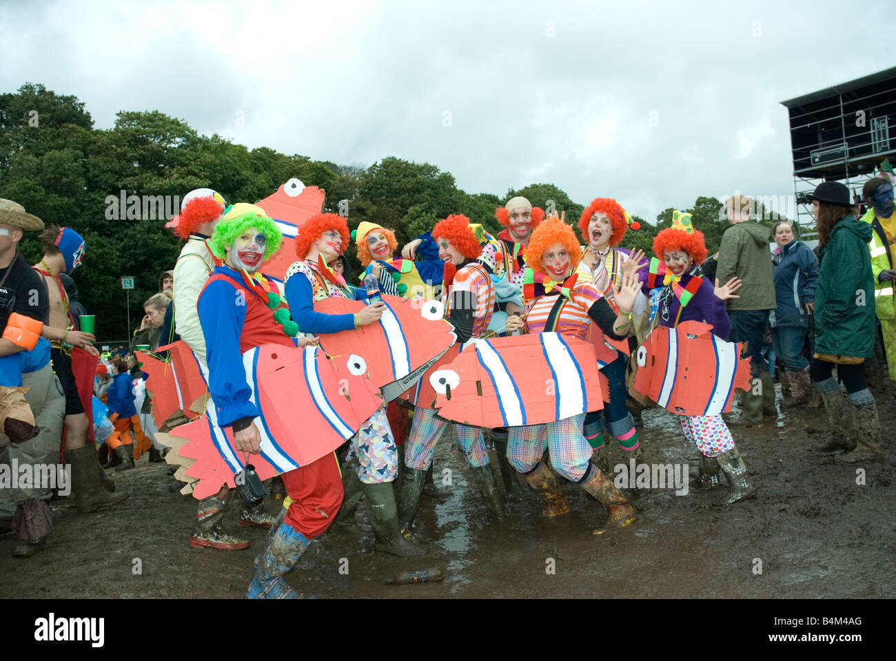 group of people dressed up as a fish, Bestival Isle of Wight UK 2008 ...
