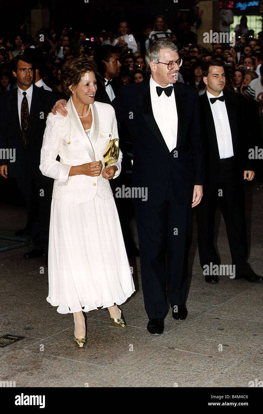 John Major Prime Minister attends a film premiere with his wife 1992 ...