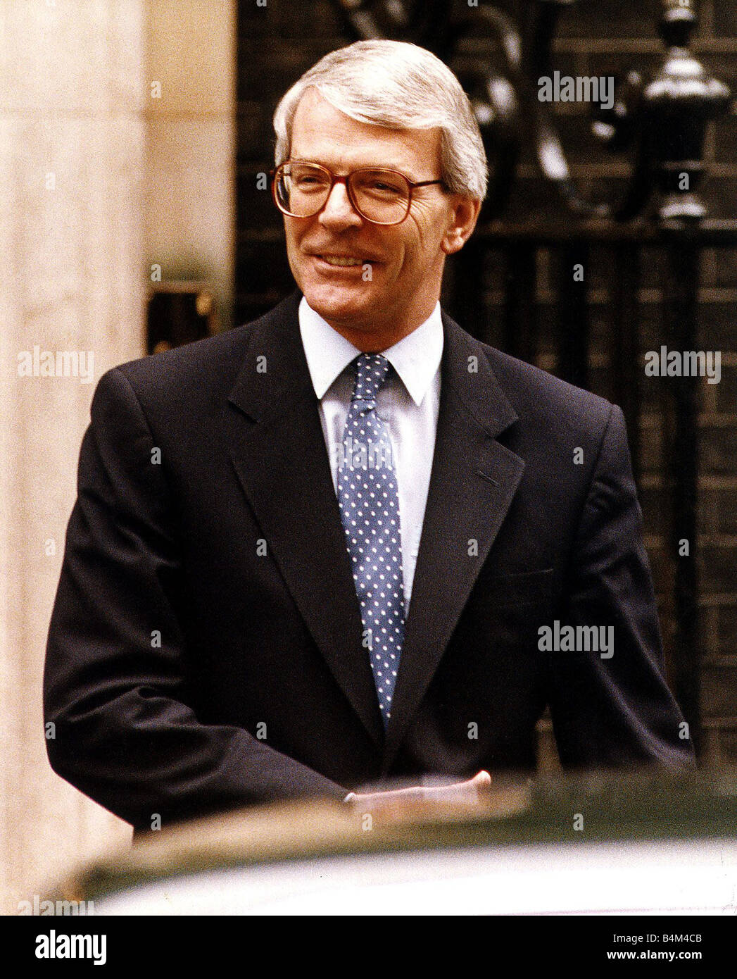 John Major Conservative Party MP and Prime Minister seen here leaving ...