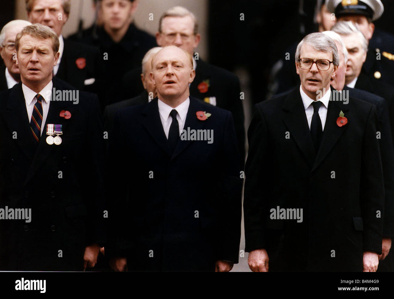 Paddy Ashdown with John Major and Neil Kinnock at the Cenotaph in ...