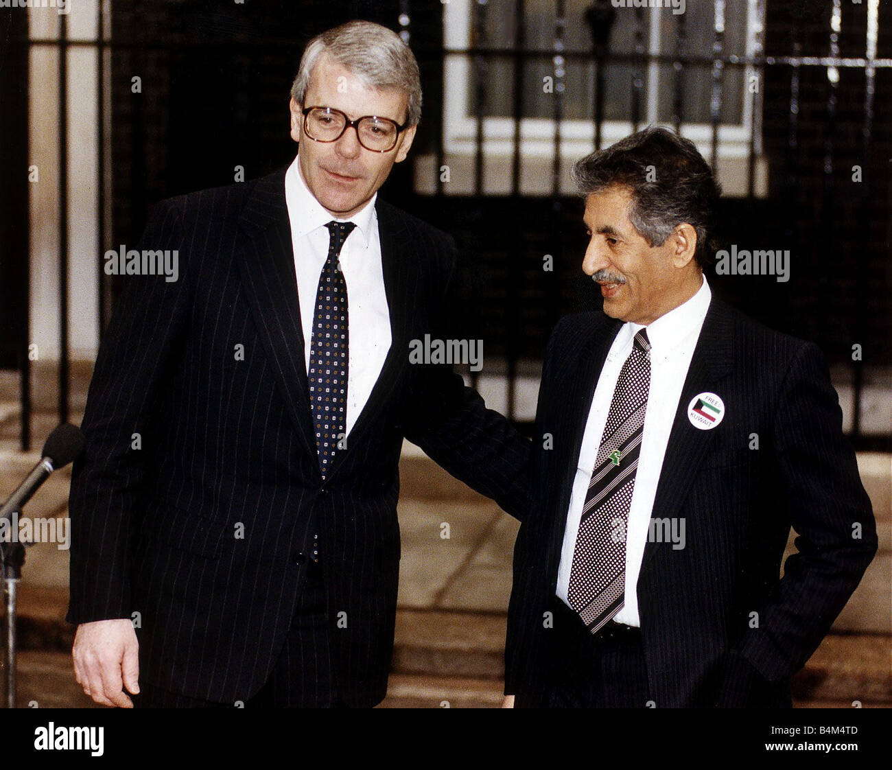 John Major Prime Minister meets Ambassador of Kuwait Stock Photo - Alamy