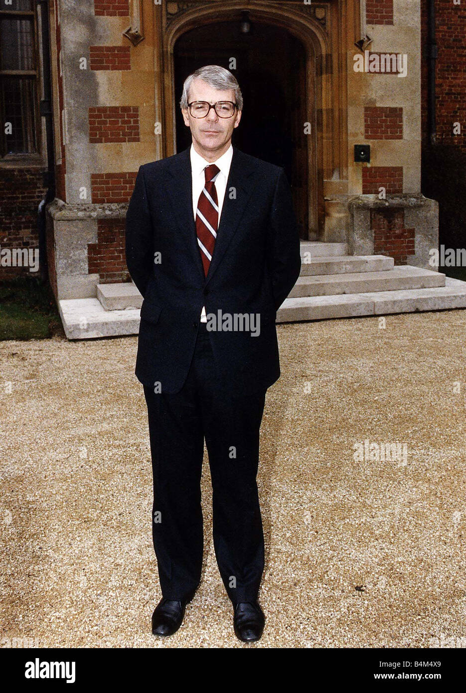 John Major British Prime Minister seen here at Chequers circa 1991 ...