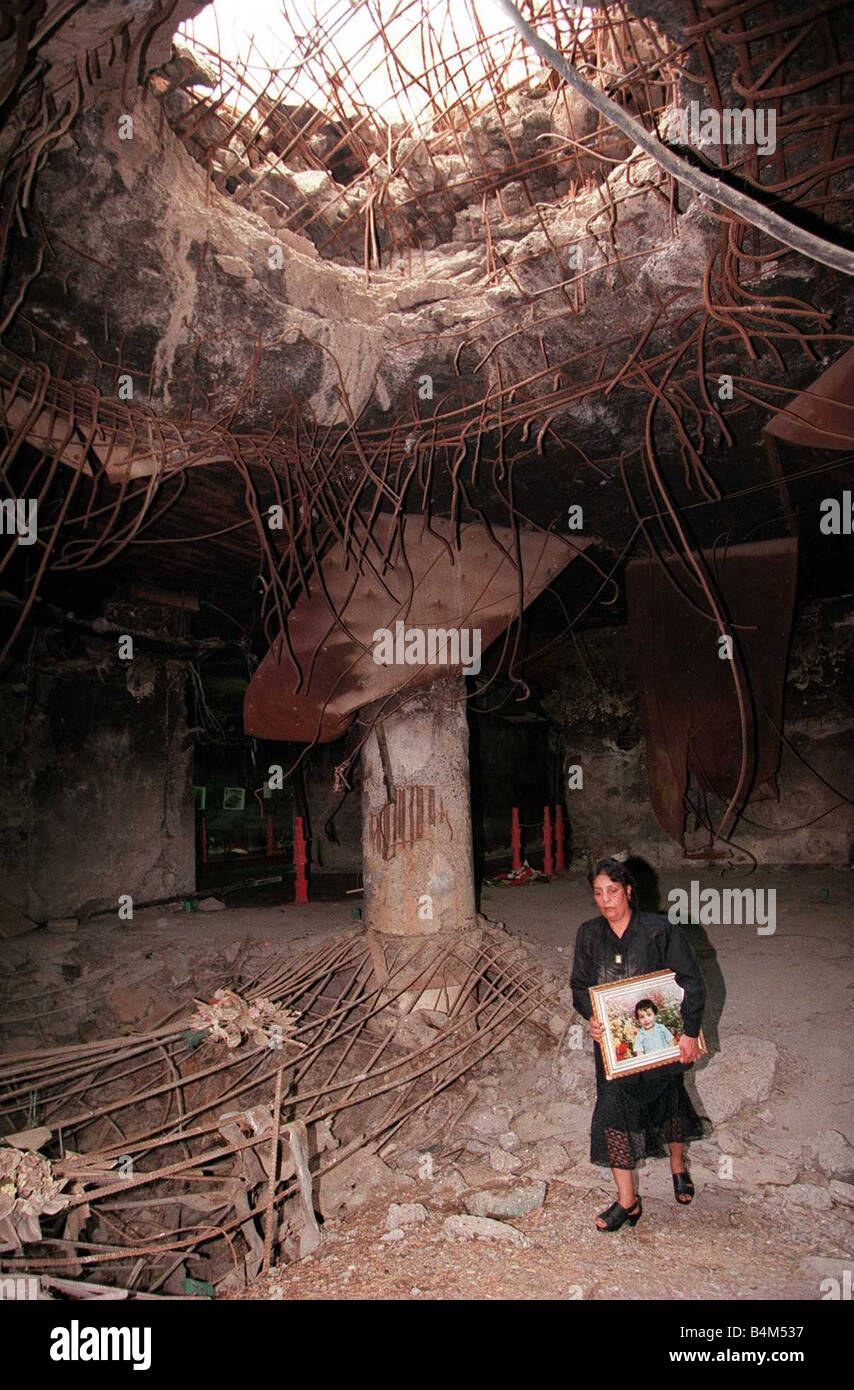 Al Amiria Shelter in Baghdad Iraq May 1998 Crater left where civilian ...