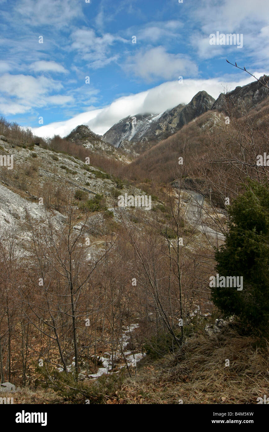 The marble quarries of the Apuan Alps,Tuscany, Italy Stock Photo - Alamy