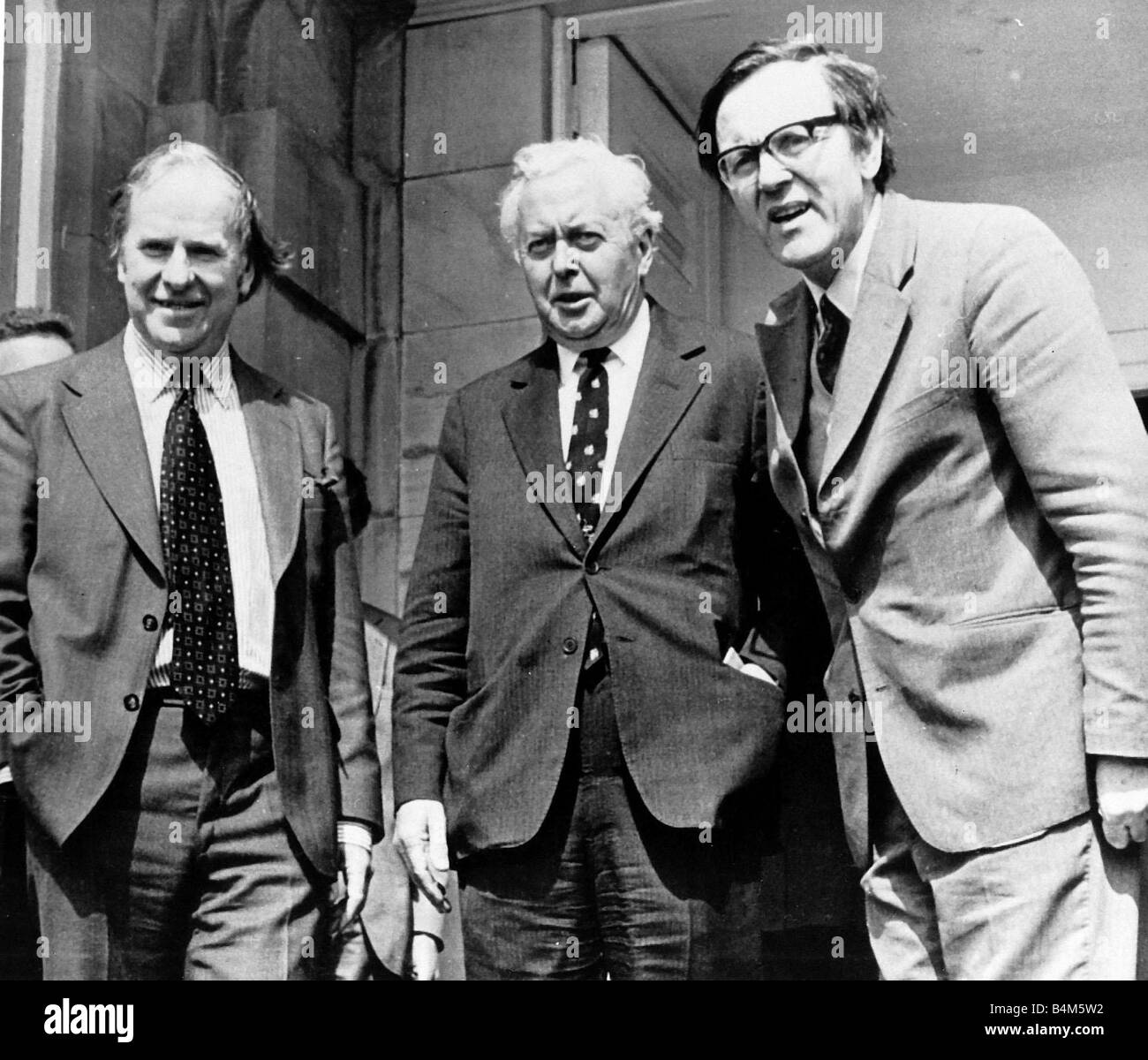 Harold Wilson Prime Minister with Under Secretary Stanley Orme and ...