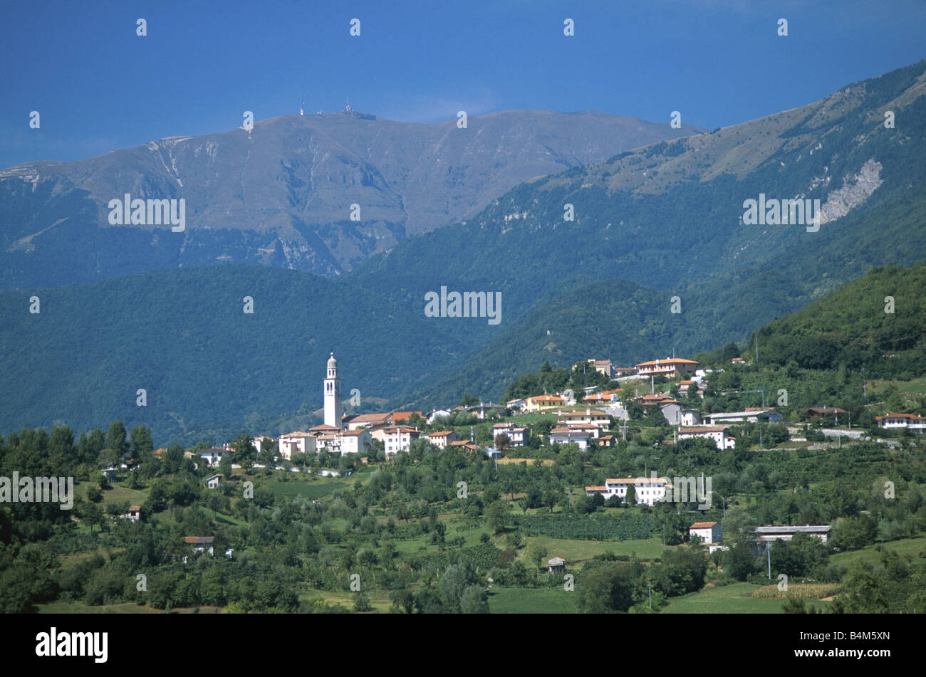 Mountain village in the Veneto region of Italy Stock Photo - Alamy