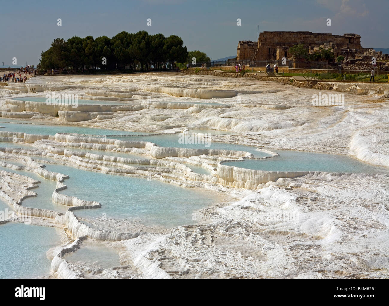 Limestone terraces of Pamukkale Turkey Stock Photo - Alamy