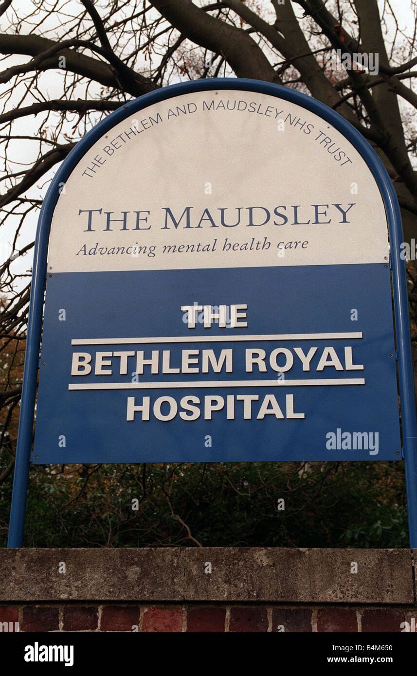The Maudsley Hospital in South London November 1998 The Bethlem Royal ...