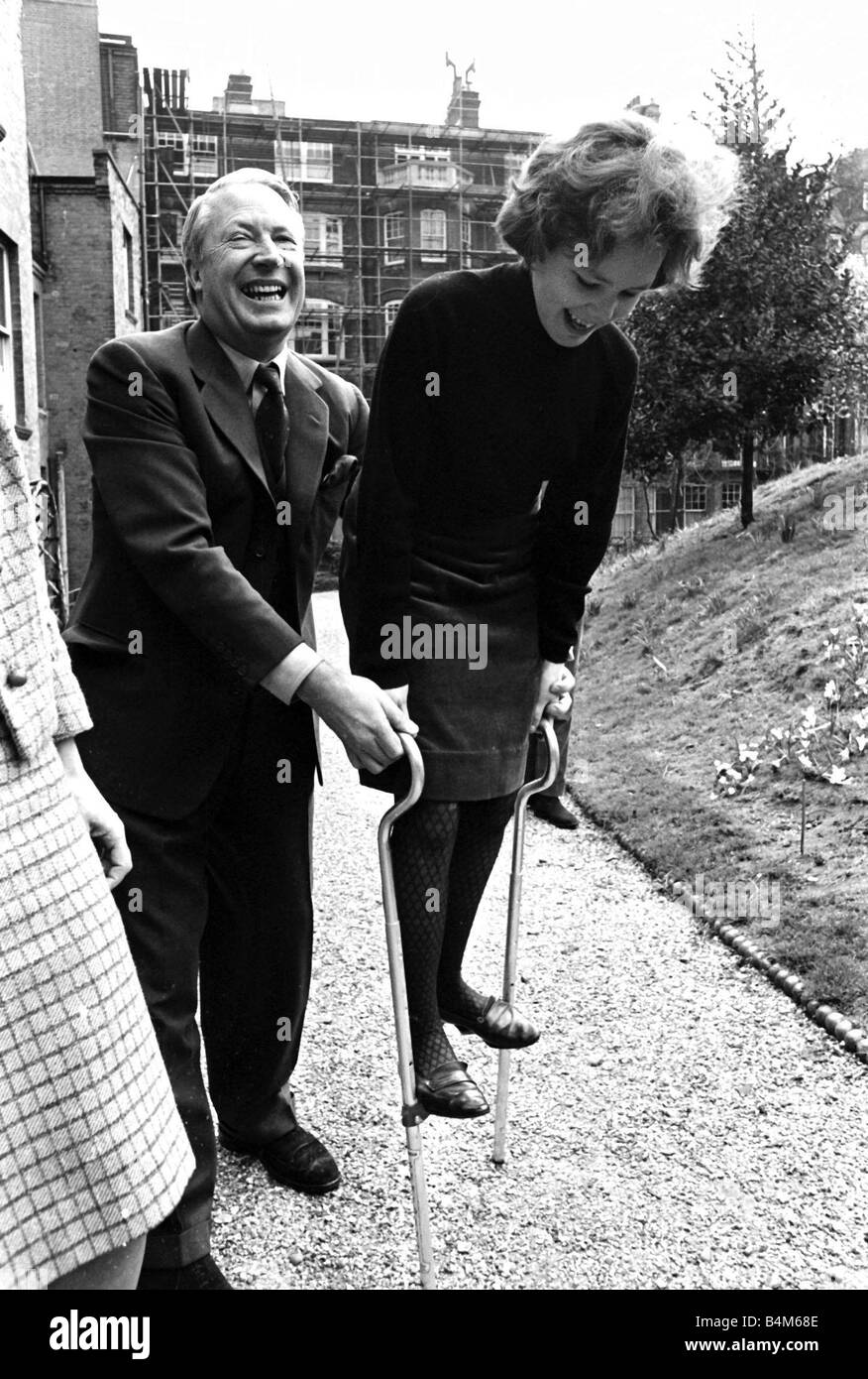Edward Heath British Prime Minister March 1966 with his agent R Allan ...