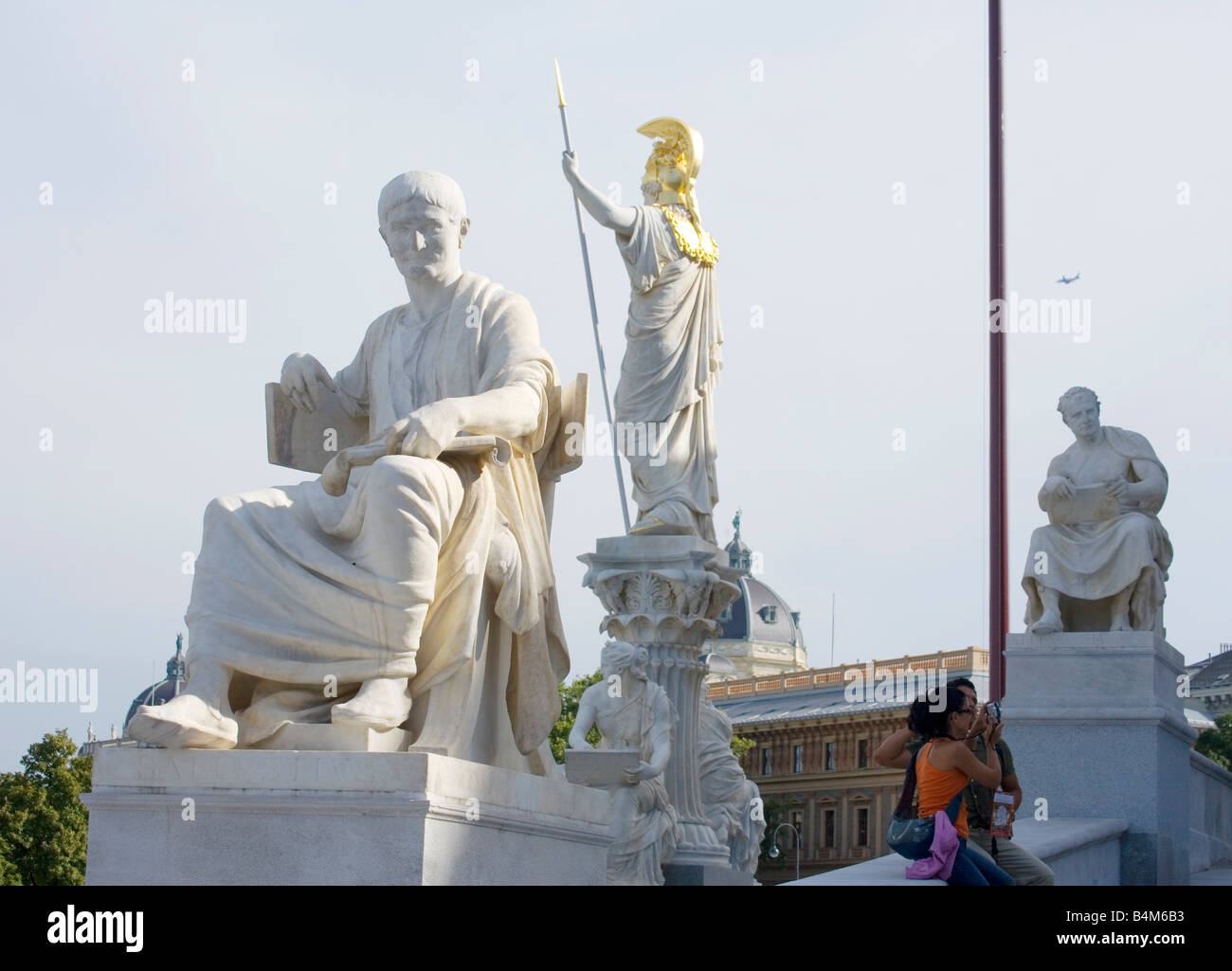 Austria Vienna Parliament statue Stock Photo - Alamy