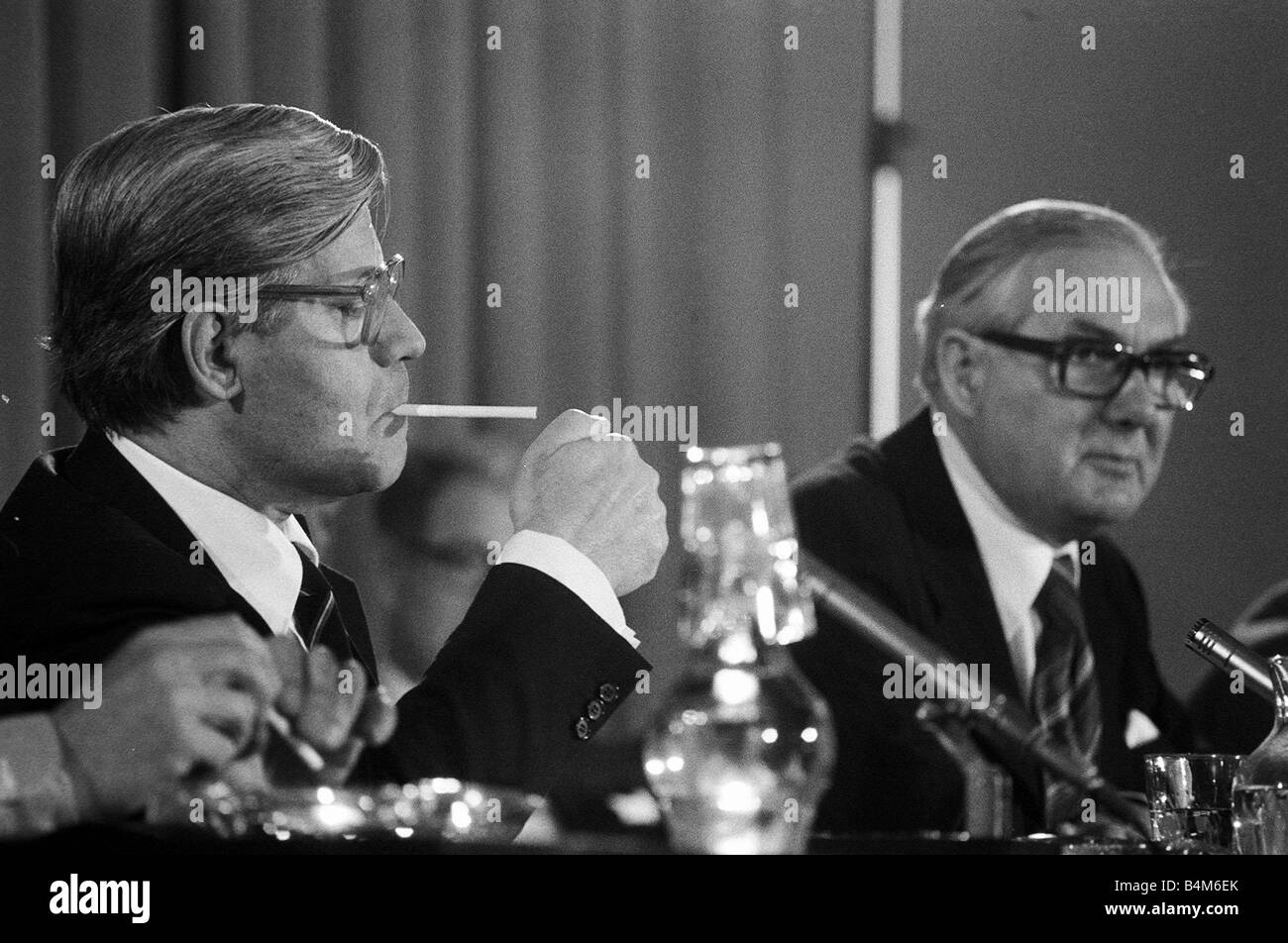 James Callaghan April 1978 with the German Chancellor Helmut Schmidt at ...