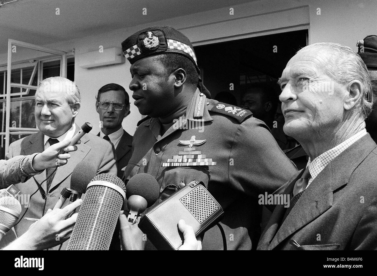 General Amin with Foreign Secetary James Callaghan July 1975 with the ...