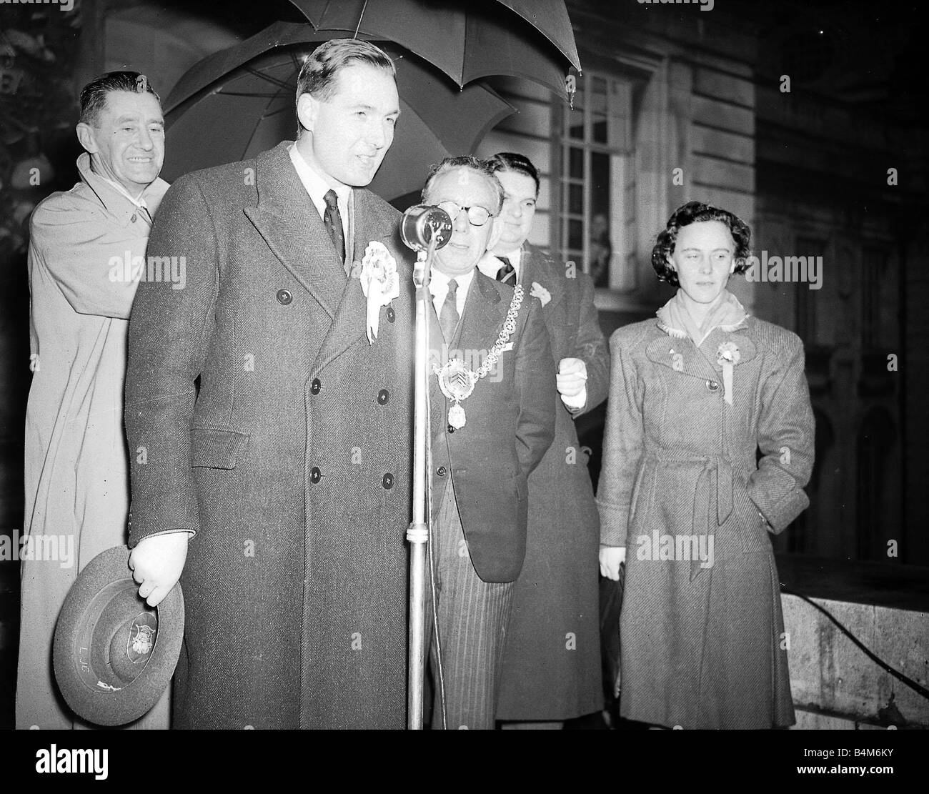 James Callaghan MP August 1950 after the count in the General Election ...