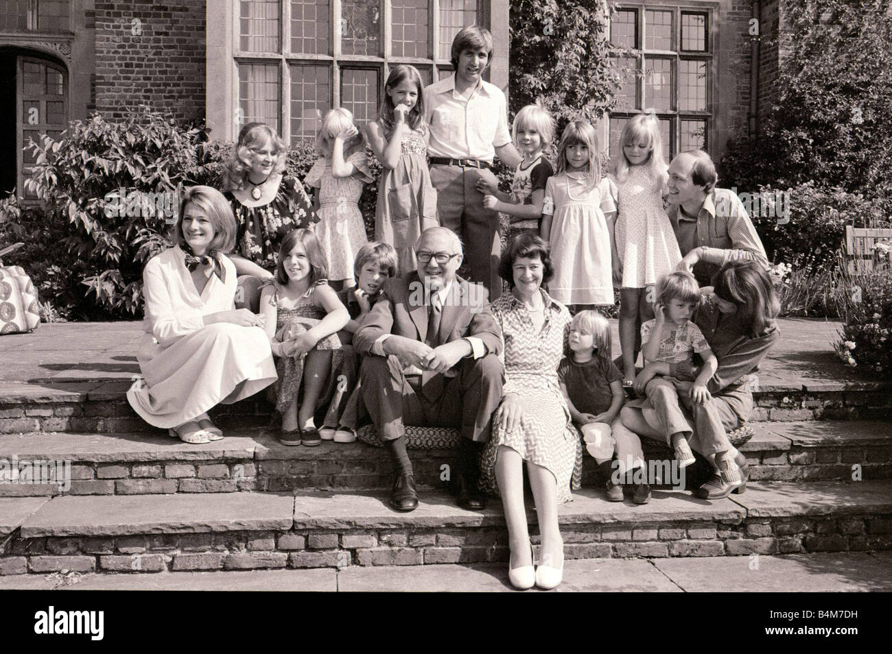 James Callaghan Prime Minister July 1978 relaxes at Chequers with wife ...