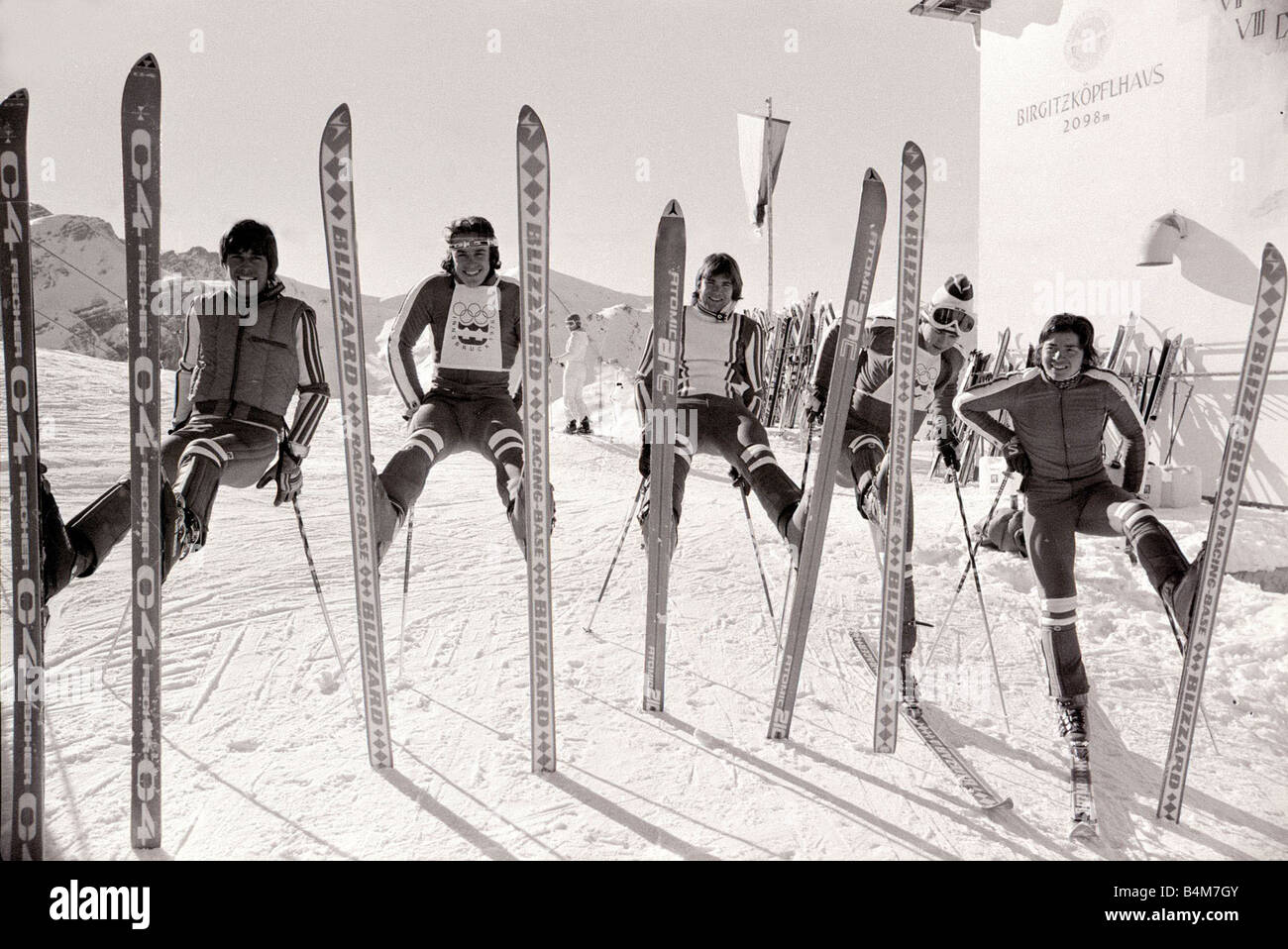1976 Olympic Games British Ski Team L R Quentin Sutton 16 Alan Stewart ...
