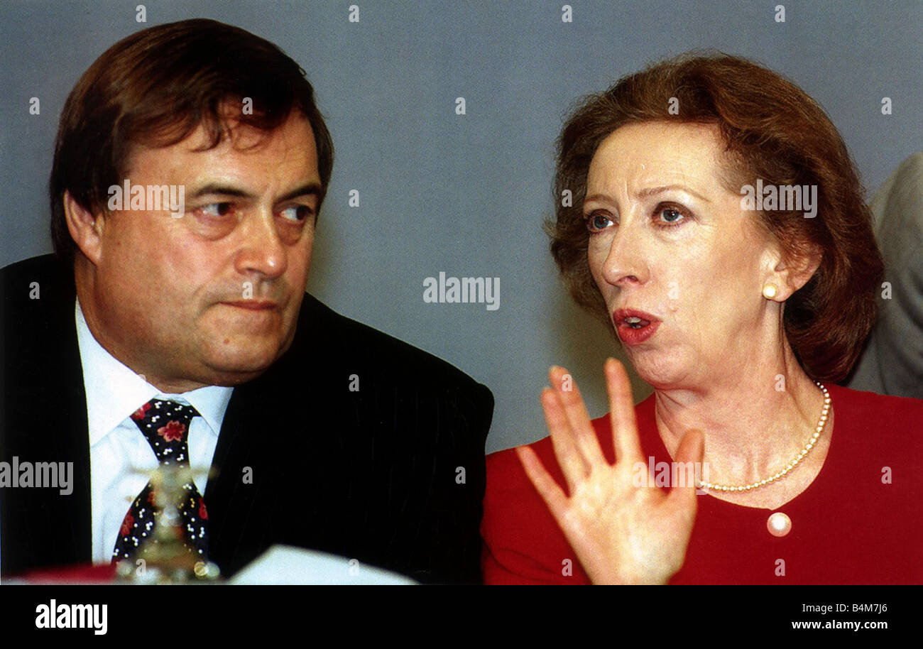John Prescott MP Labour Party with Margaret Beckett at the Labour Party ...