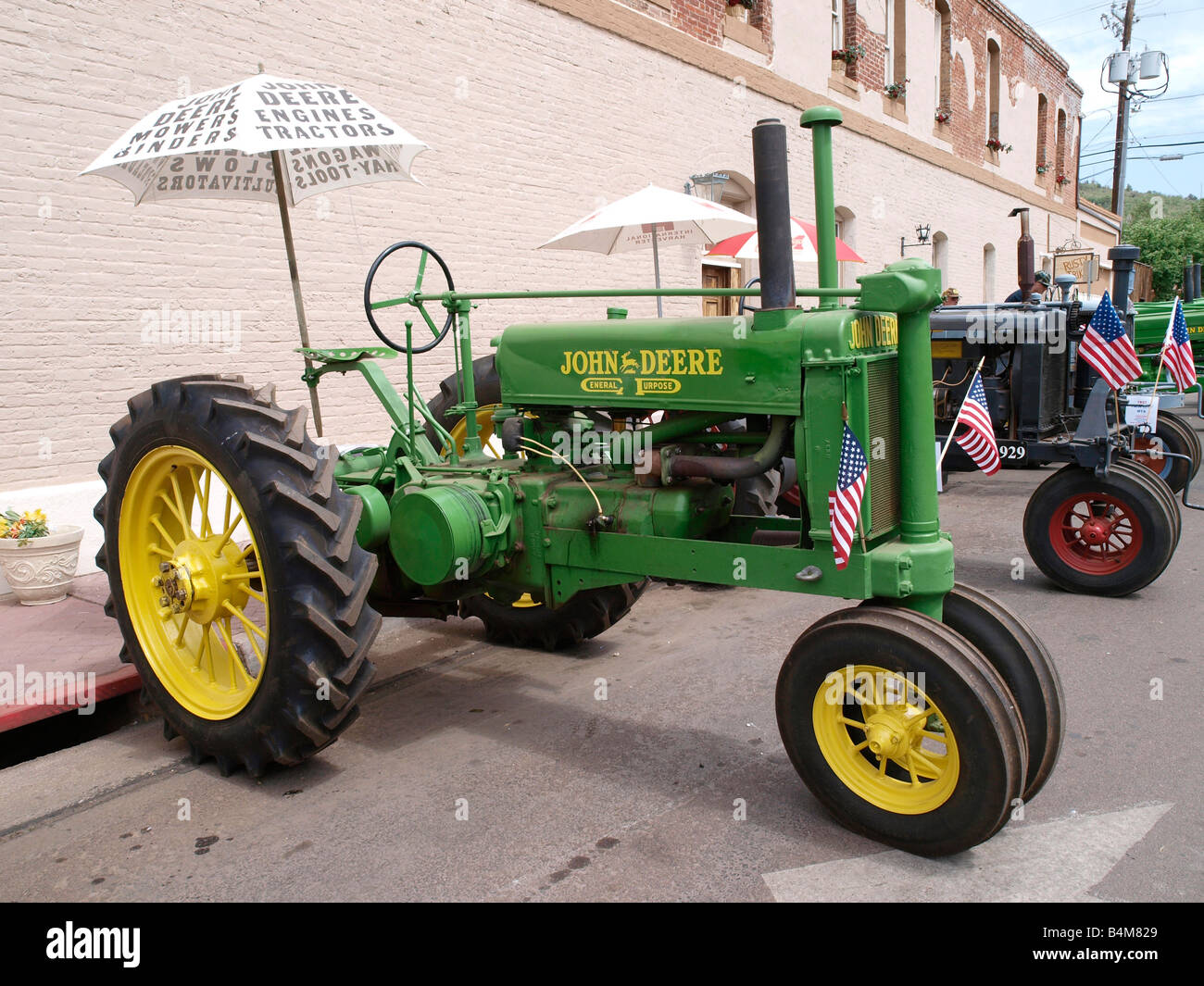 Unrestored 1936 John Deere Model A Tractor together with other classic ...