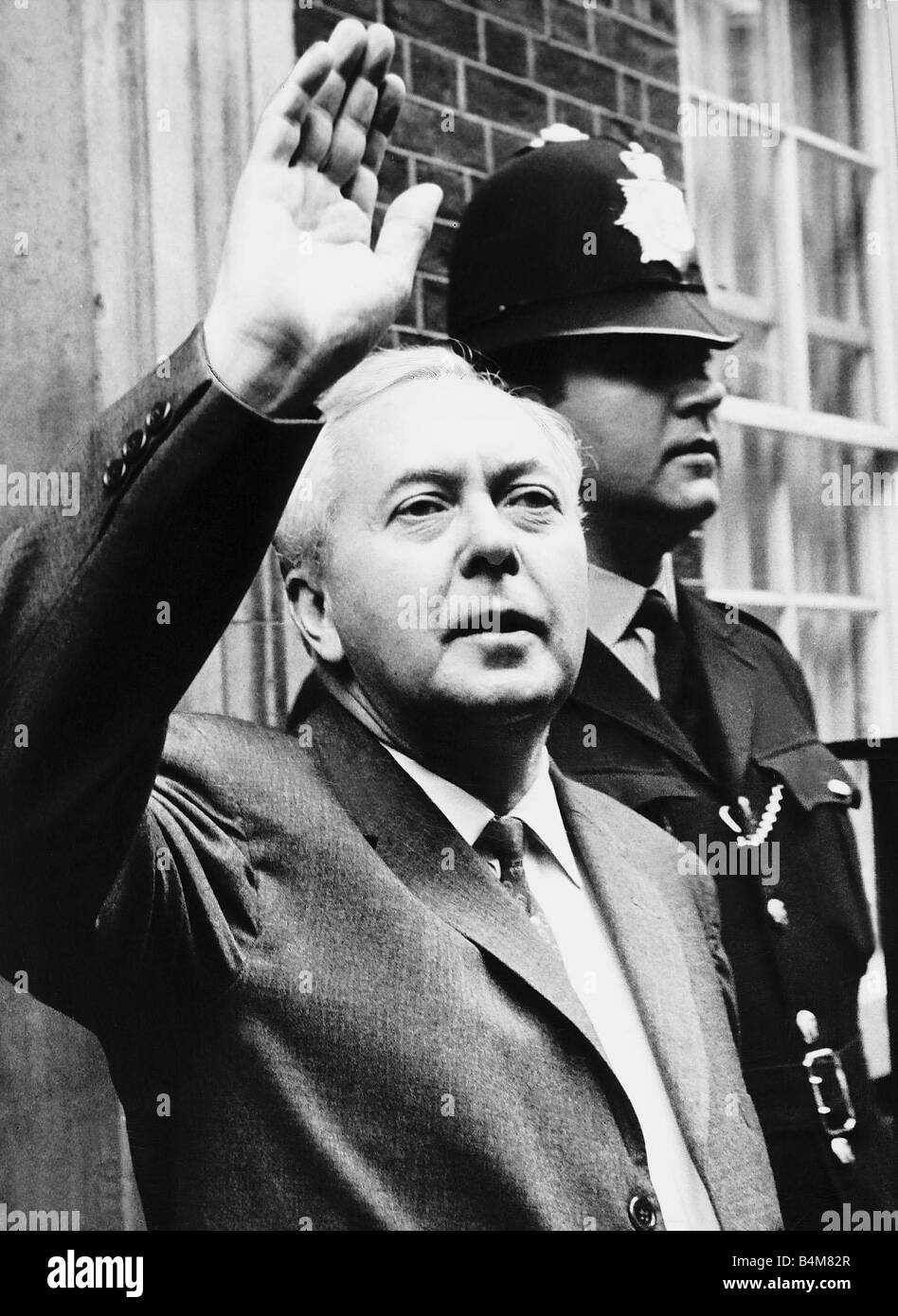 Harold Wilson British Labour Prime Minister on his way to Buckingham ...