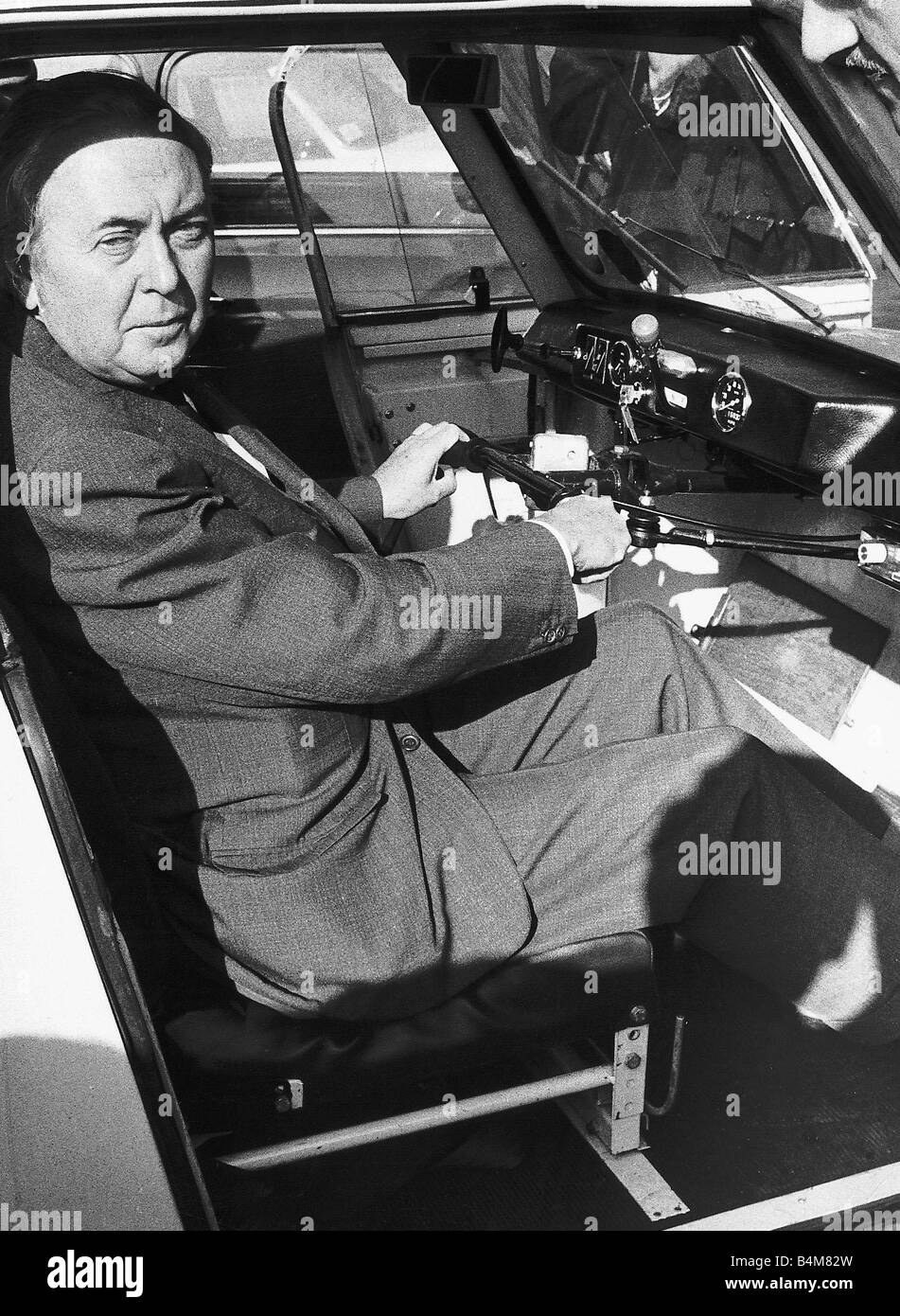 Harold Wilson Labour Prime Minister at a new car scheme for the ...