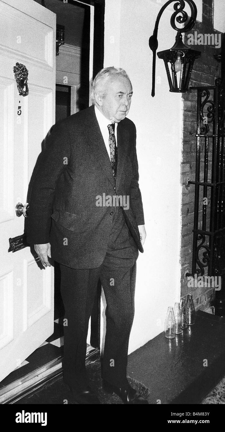 Sir Harold Wilson former Labour Prime Minister of Great Britain ...