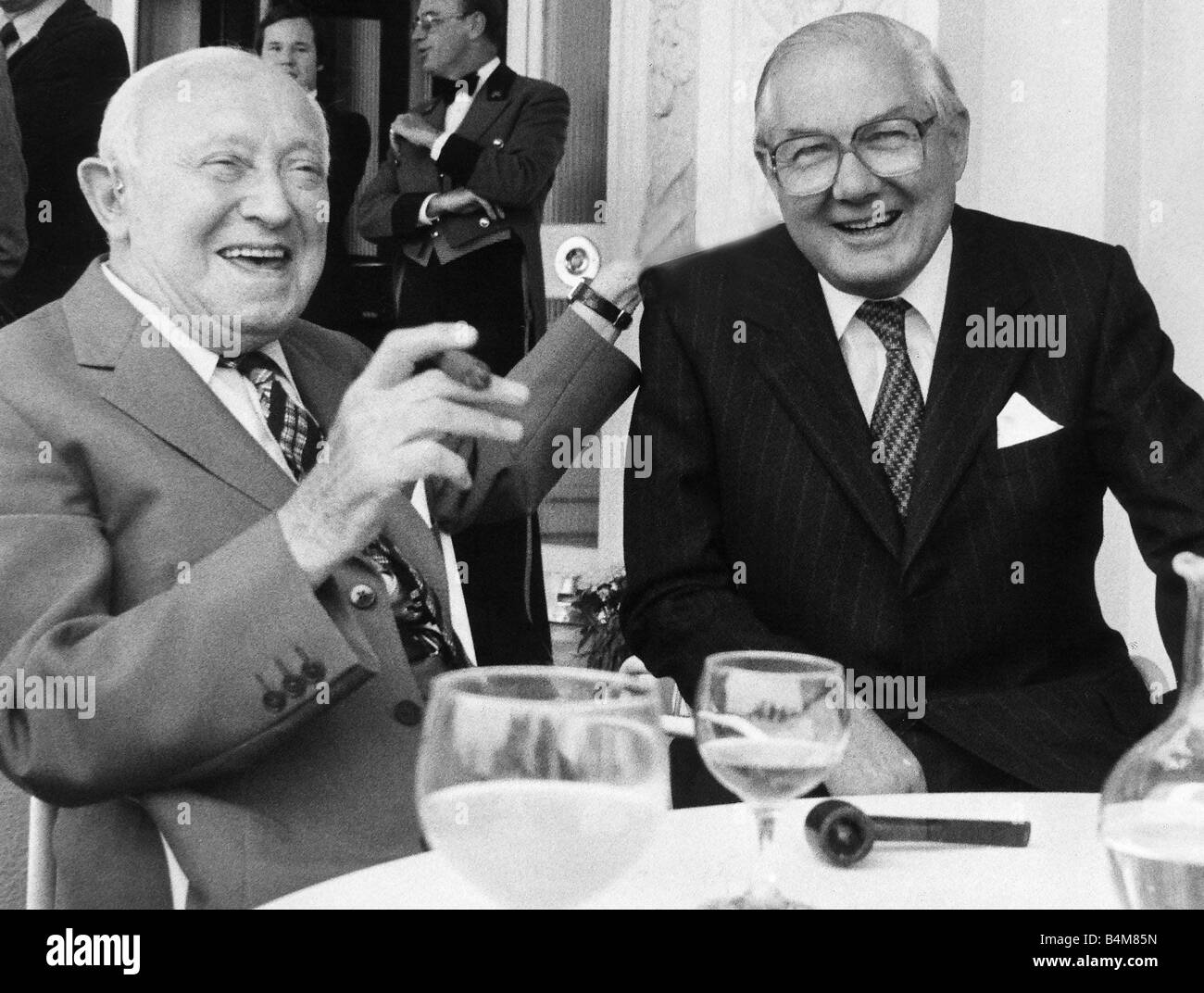 James Callaghan MP former Prime Minister with Lord Manny Shimwell at ...