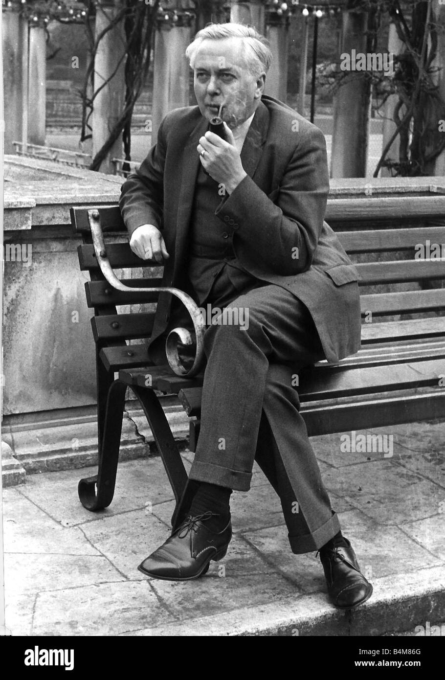 Harold Wilson Labour Prime Minister on a visit to Weston Super Mare ...